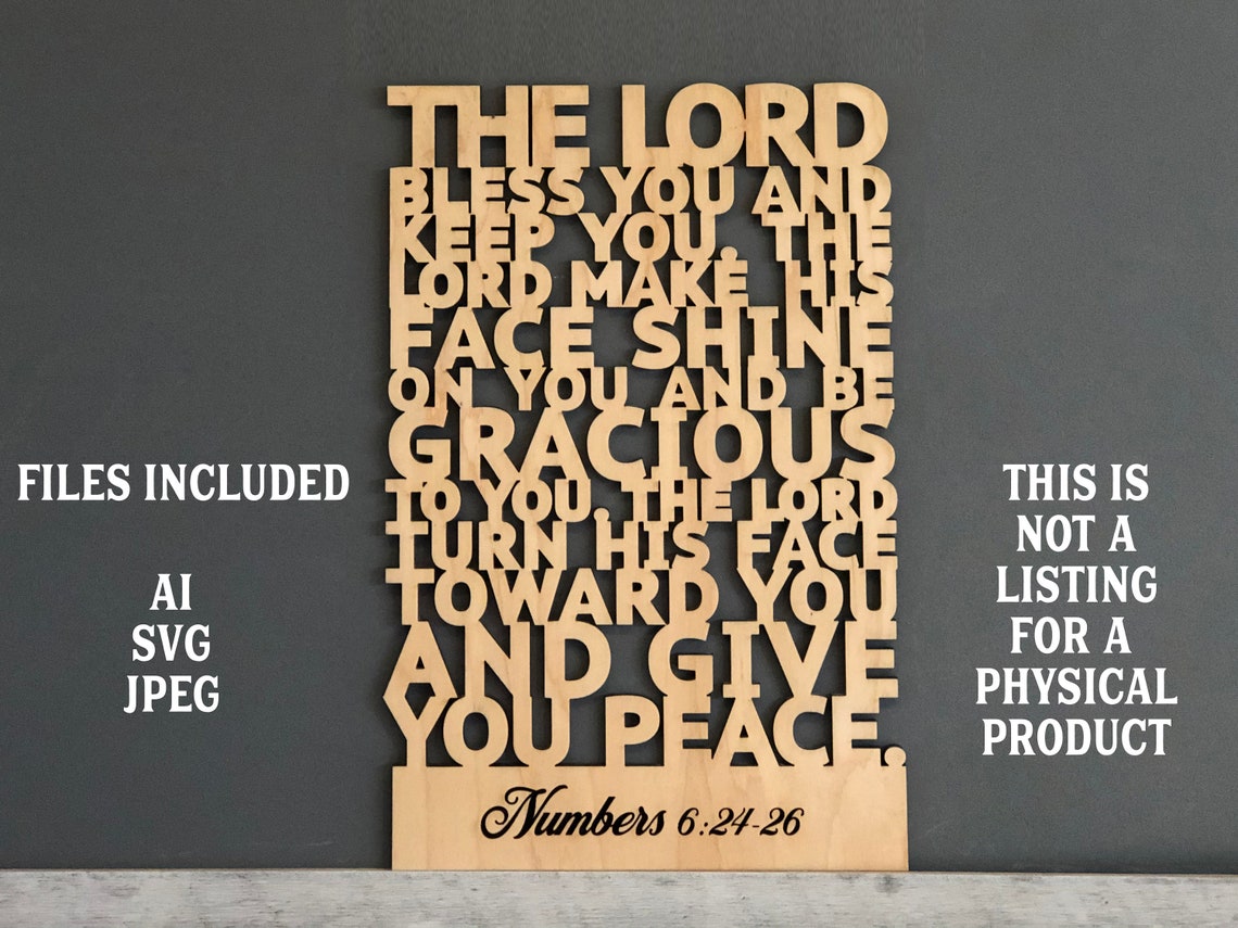 Bible Quote Laser Cutfile for a Religious Bible Verse - Etsy UK