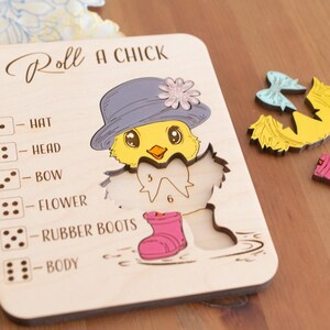 Laser Cut Digital File, Easter Egg Roll A Chick Puzzle Game SVG ...