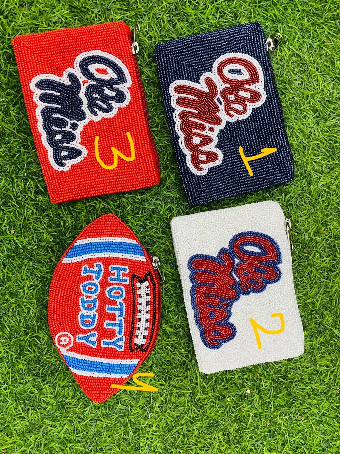 Beaded Game Day Purse – Handmade Purse for Sports Fans | Gameday ...