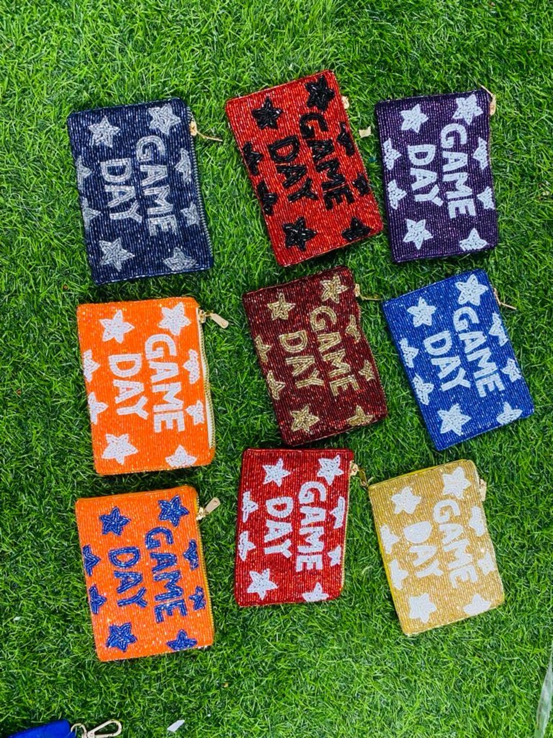 Beaded Game Day Purse – Handmade Purse for Sports Fans | Gameday ...