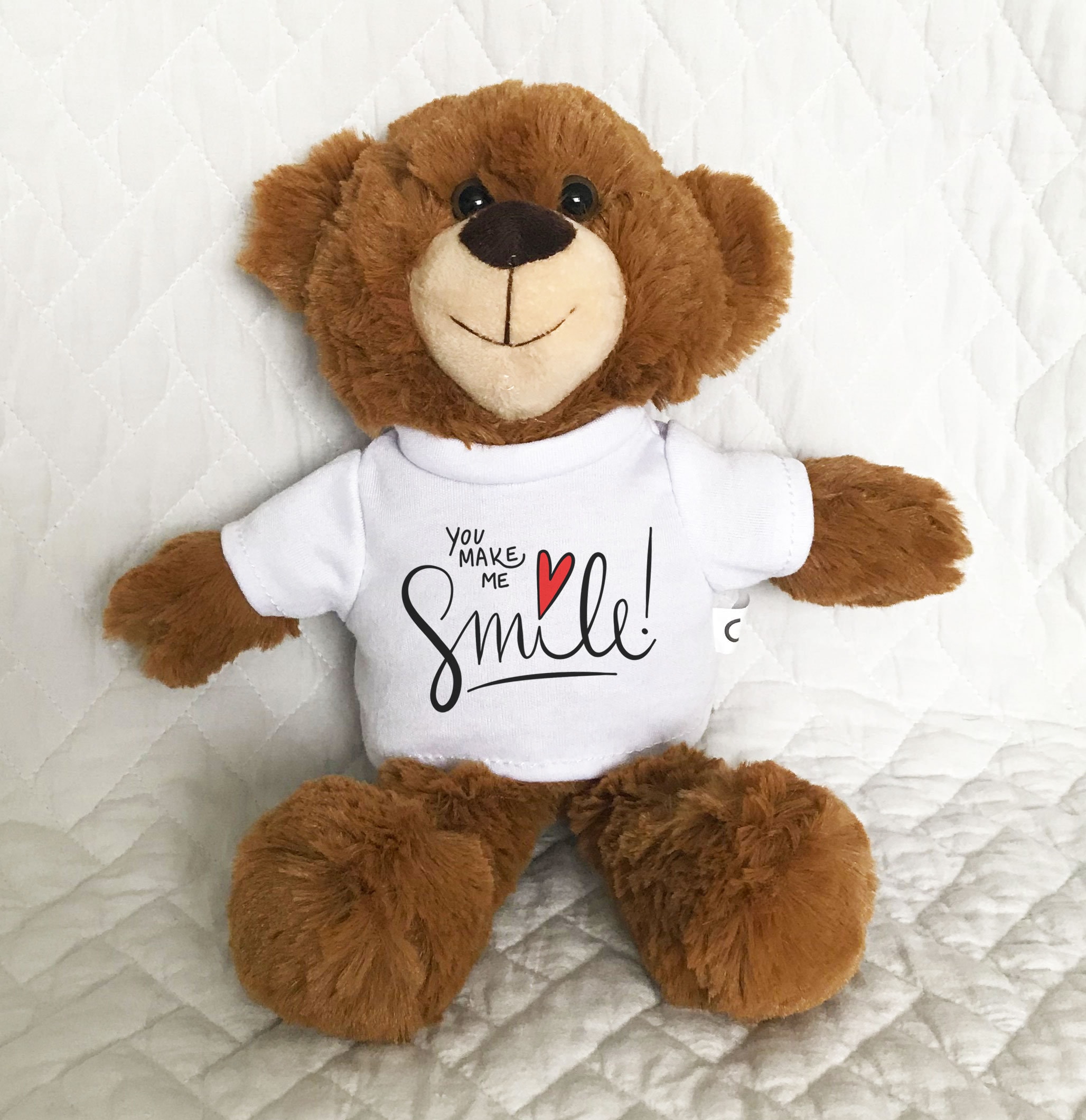 You Make Me Smile Teddy Bear Small Teddy Bear Send A Teddy | Etsy