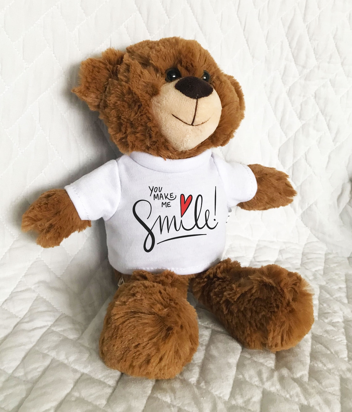 You Make Me Smile Teddy Bear Small Teddy Bear Send A Teddy | Etsy