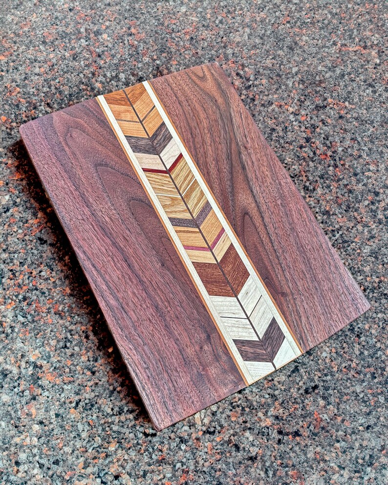 Chevron Design Wood Serving Board - Etsy