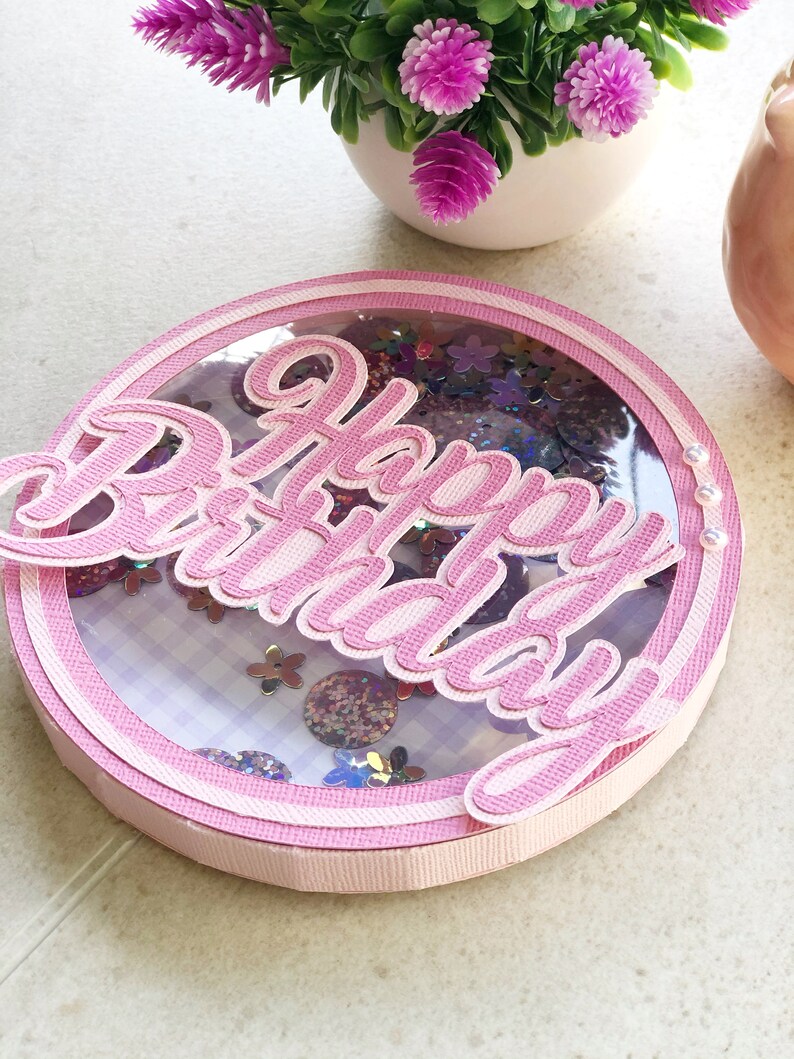 Round Base for Shaker Cake Topper SVG Cut File Instant | Etsy