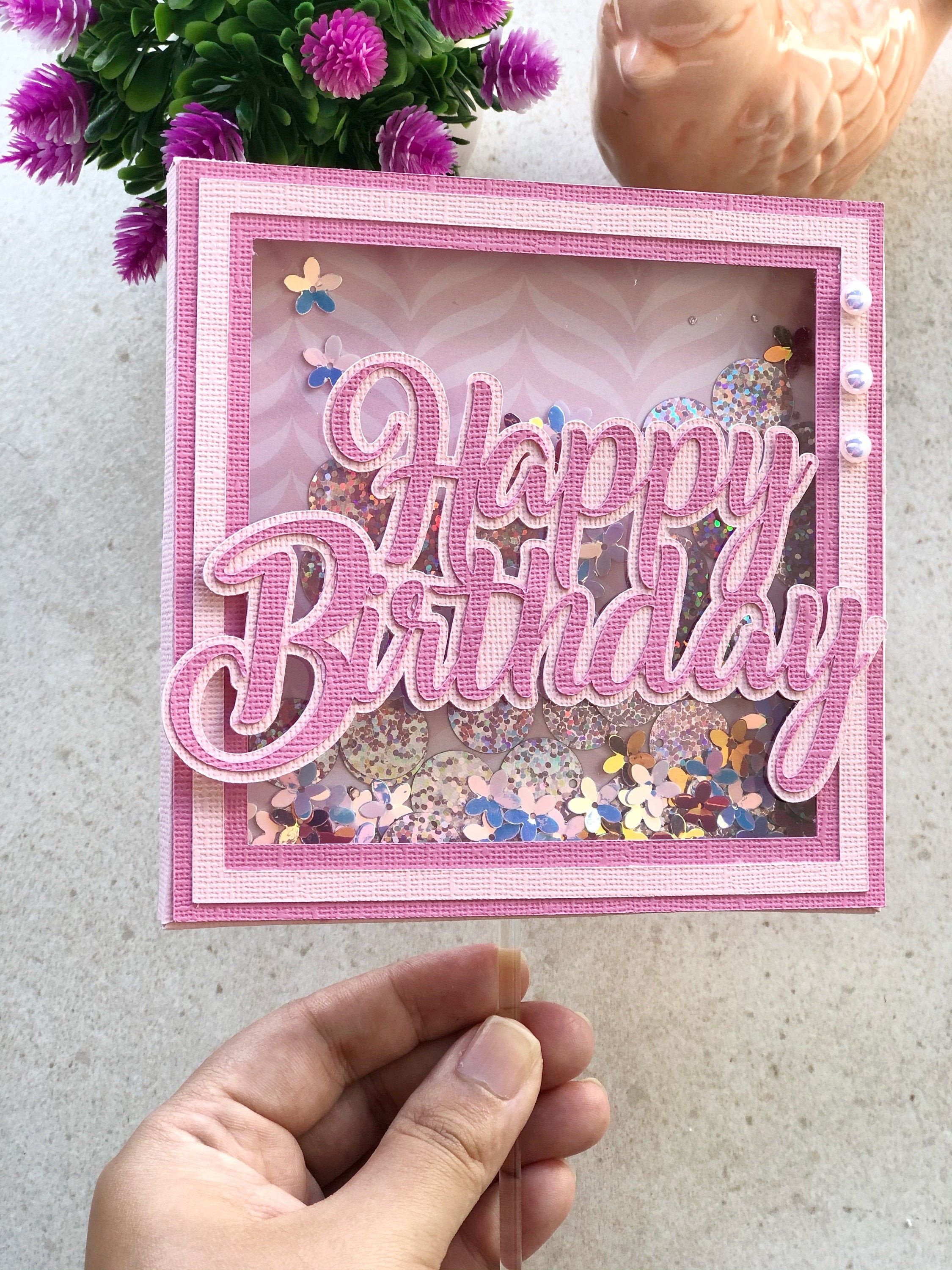 Square base for shaker cake topper SVG Cut File instant | Etsy