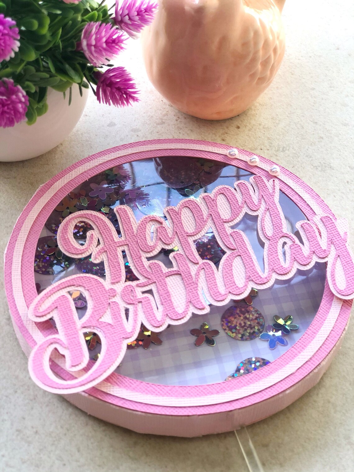 Round Base for Shaker Cake Topper SVG Cut File Instant | Etsy