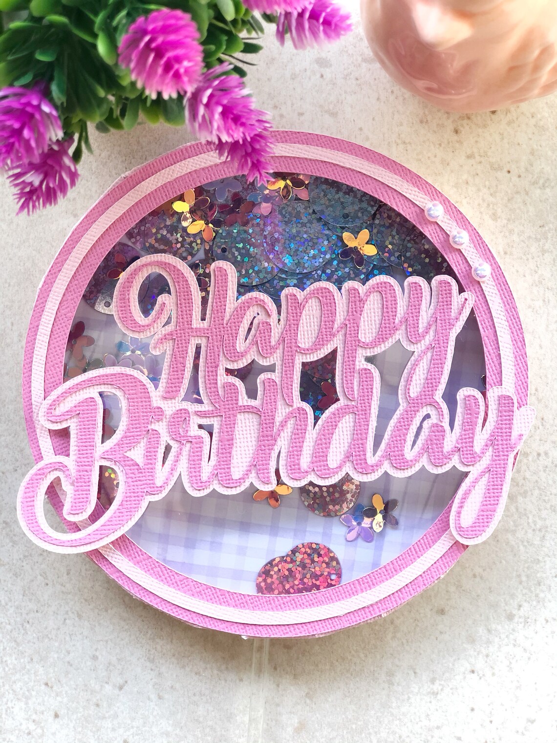 Round Base for Shaker Cake Topper SVG Cut File Instant | Etsy