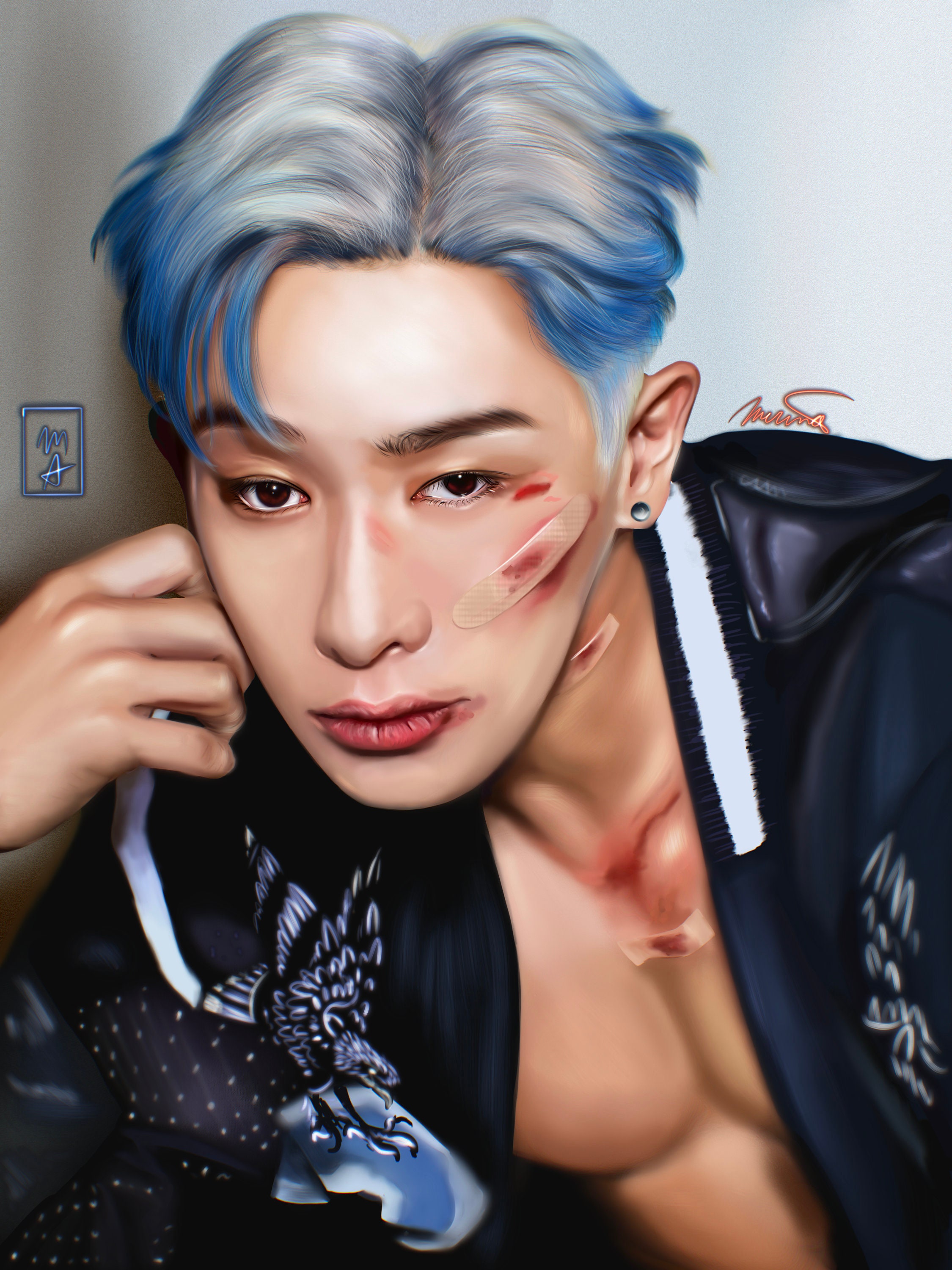 WONHO X MONSTA X Digital Print/poster, Kpop, Fanart, Wenee, Monbebe - Etsy
