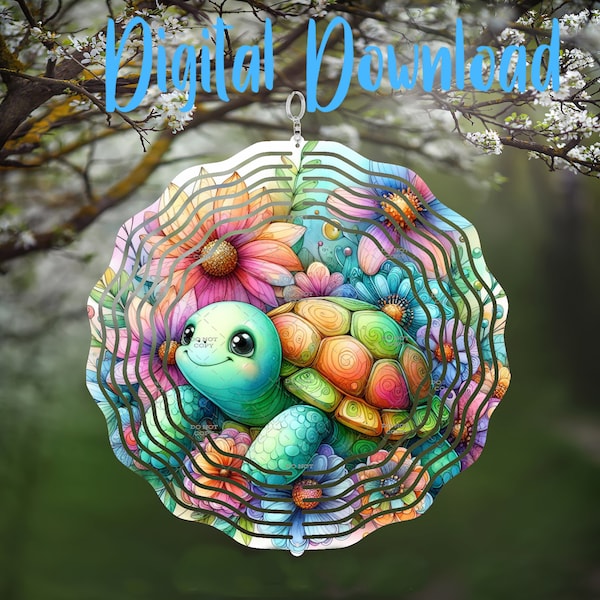 Whimsical Turtle - Etsy