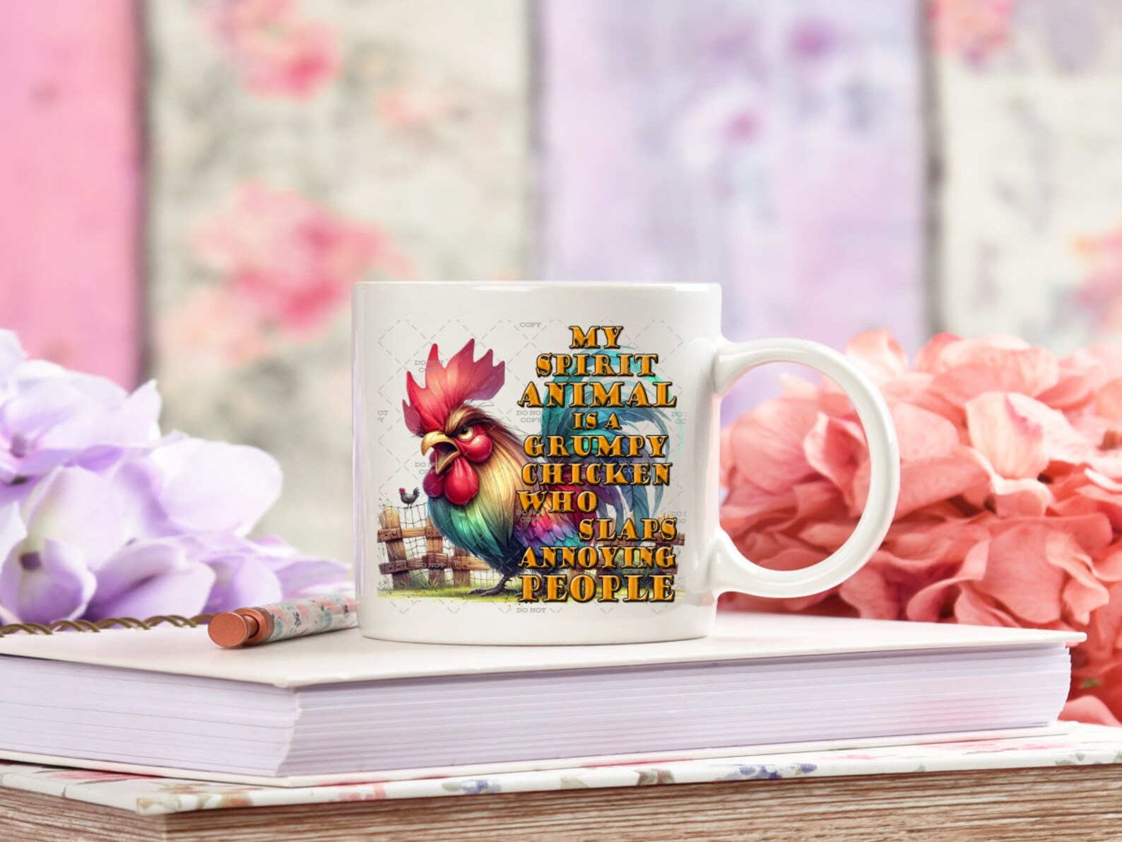 My Spirit Animal is a Grumpy Chicken Who Slaps Annoying People PNG ...