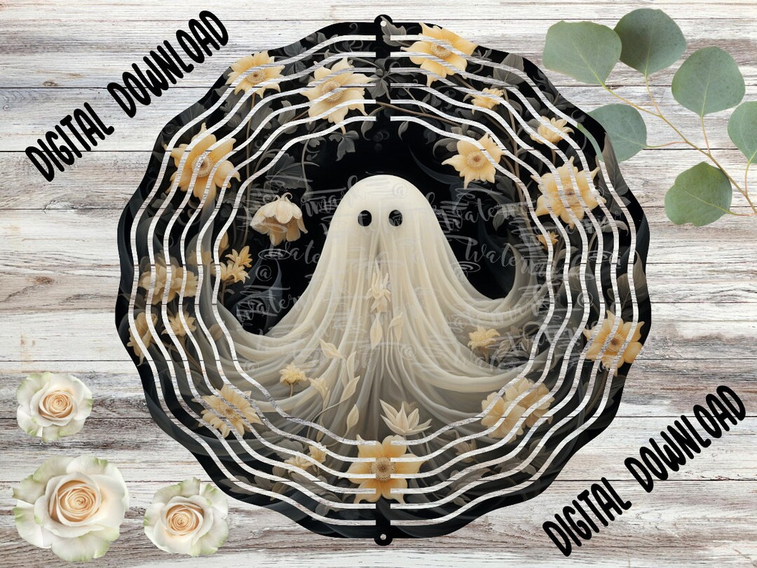 Ghost Wind Spinner - Digital Design - Download - Png File - Etsy