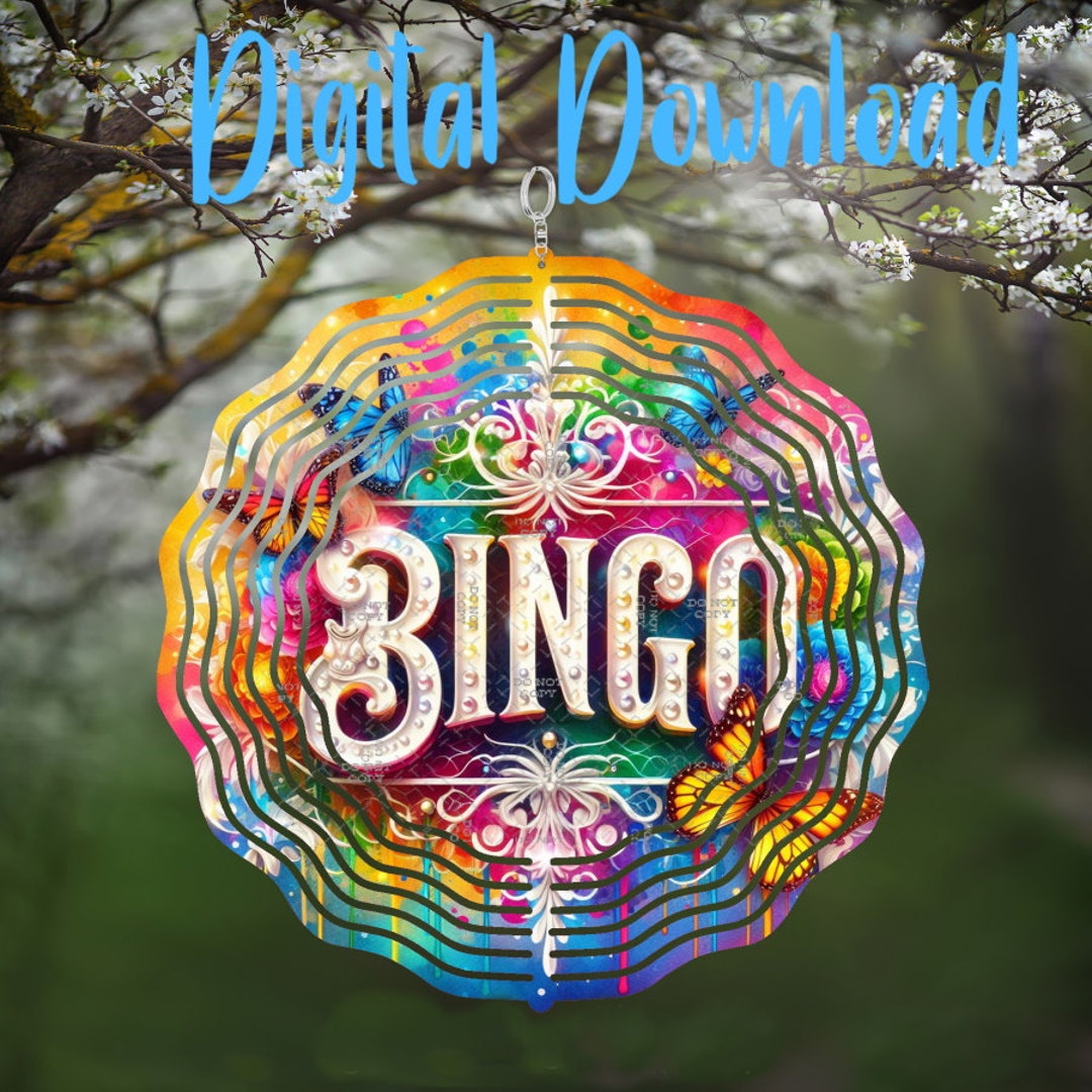 Bingo Butterfly Colorful Wind Spinner - Digital Design - Download - Png ...