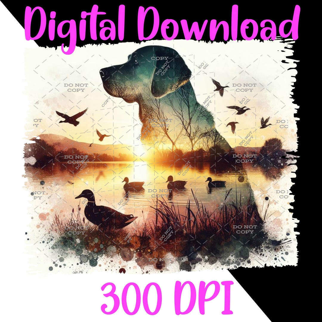 Duck | Hunting | Dog | Digital Download | Png File - Etsy