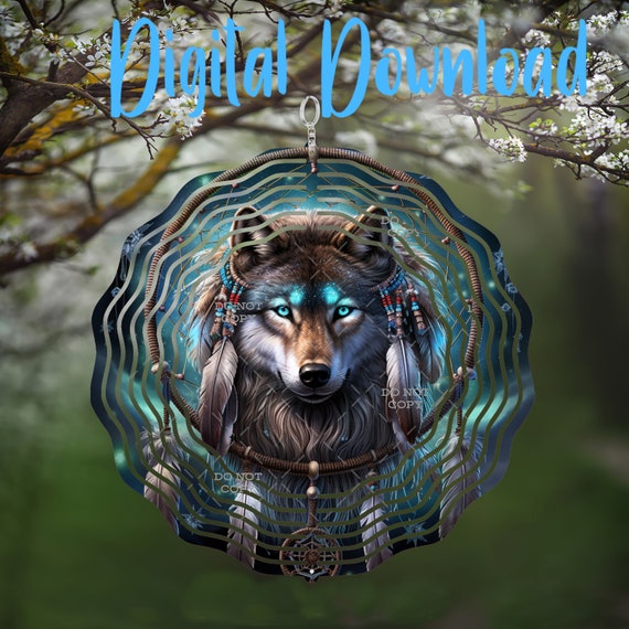 Wolf Dreamcatcher Design