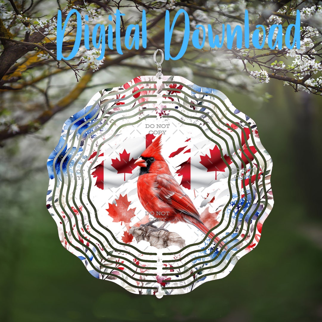Cardinal Flag Spinner Digital Design Download Png File - Etsy