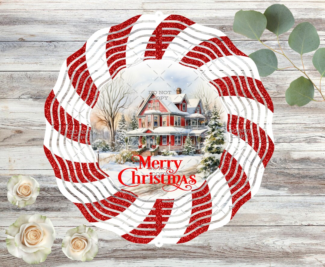 Merry Christmas Peppermint Wind Spinner - Digital Design - Download ...