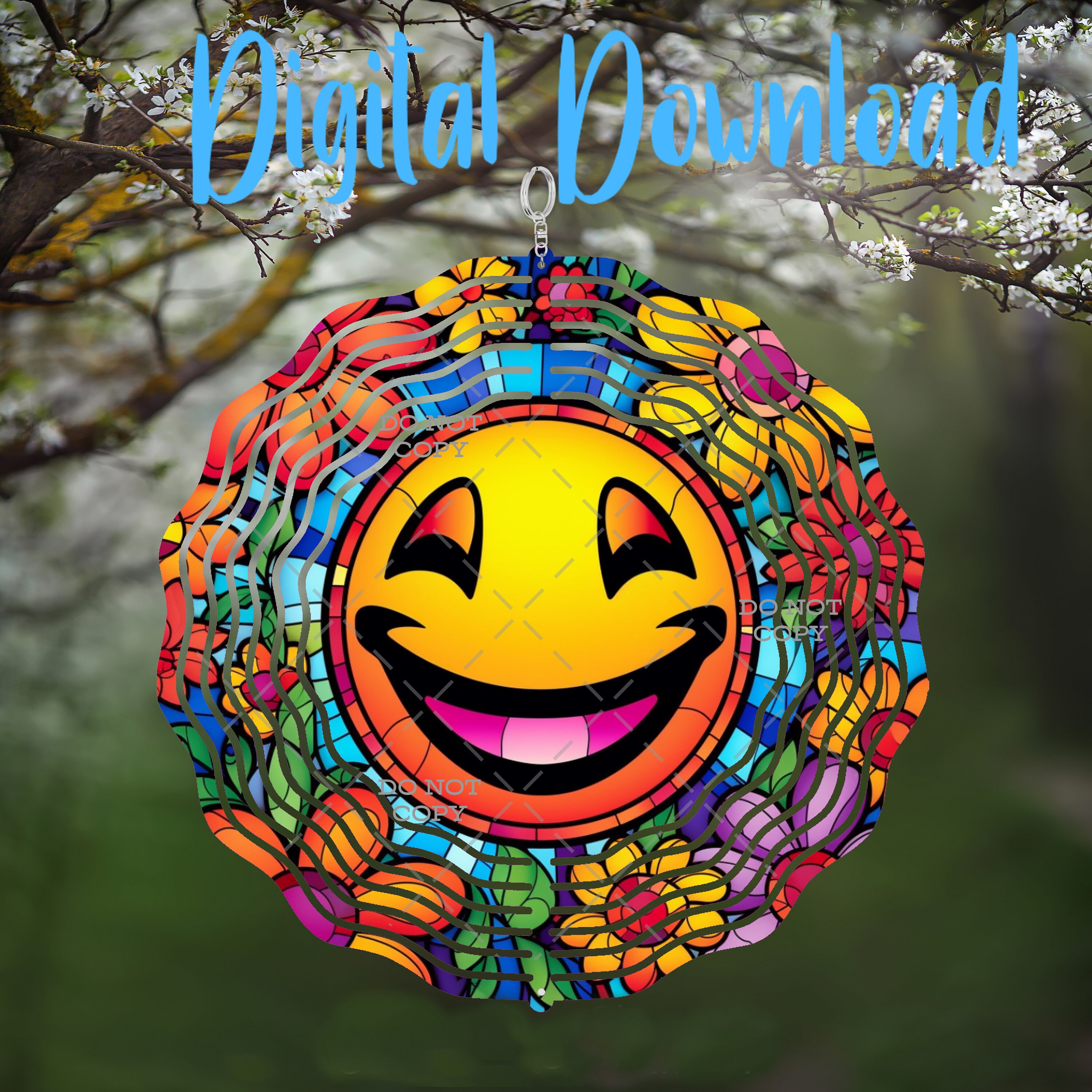 Smiley Face Wind Spinner - DIGITAL Download - Png File - Etsy