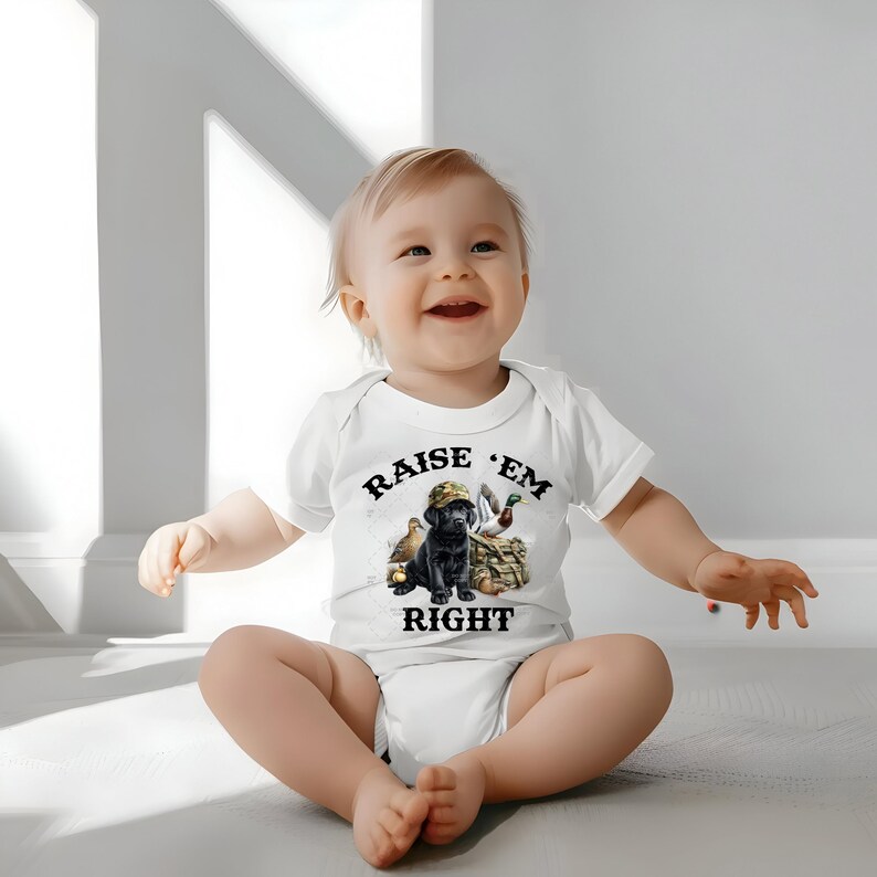 Raise Em Right | Duck | Hunting | Black Labrador | Camo | Digital ...