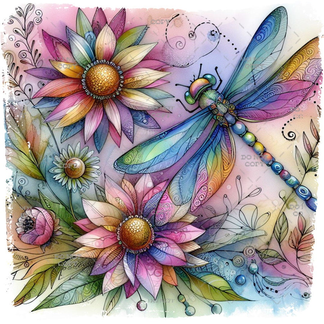 Whimsical Dragonfly | Digital Download | Png File - Etsy
