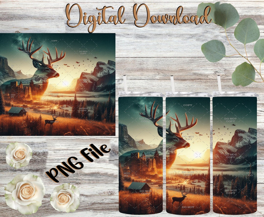 Sunset Deer Hunting - Digital Download - Png File - Etsy