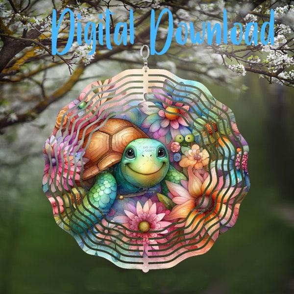 Whimsical Turtle - Etsy