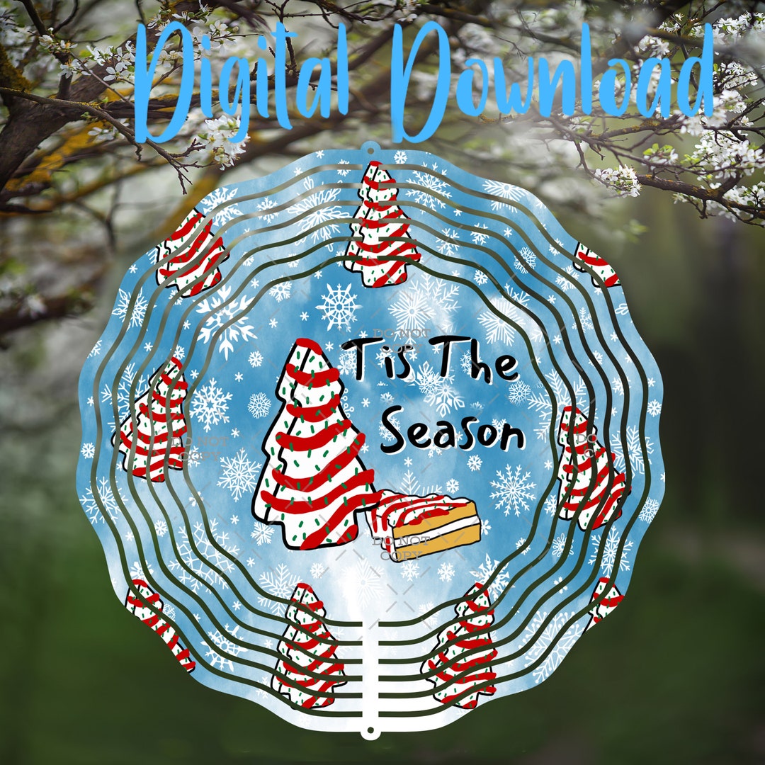 Tis the Season Wind Spinner - Digital Design - Download - Png File - Etsy