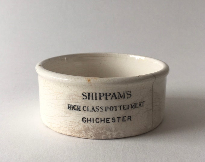 Antique Ironstone Shippams Potted Meat Advertising Pot - Etsy