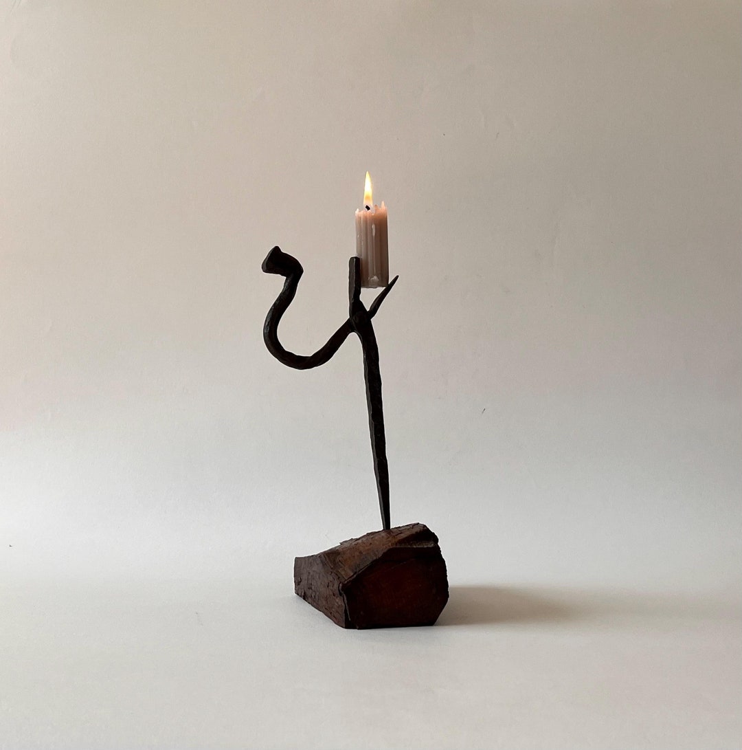 18th Century Wrought Iron Chip Holder, Candle Holder or Resinier - Etsy