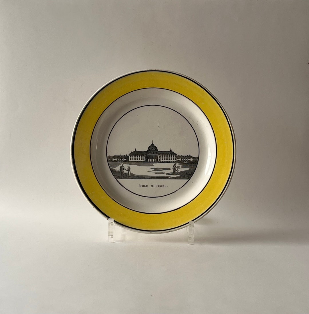 Antique French Montereau Plate - Etsy