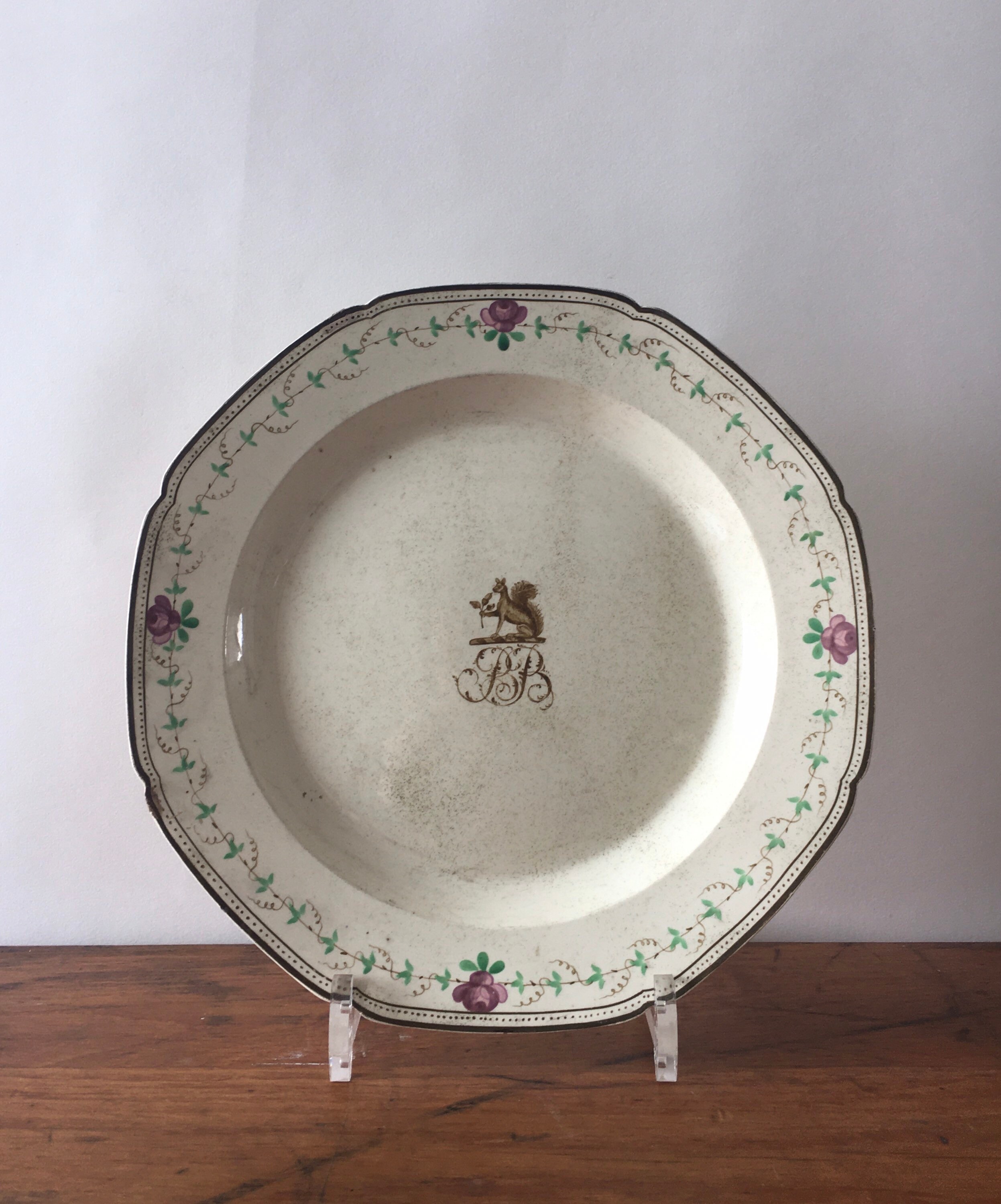 Antique 18th Century Turner Hand Painted Creamware Plate with | Etsy