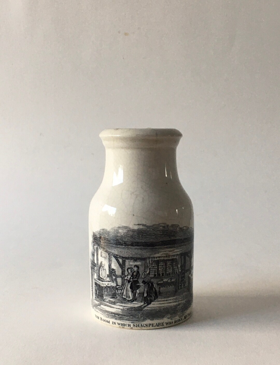 Very Rare Antique Ironstone Mustard Pot Shakespeare Memorial - Etsy