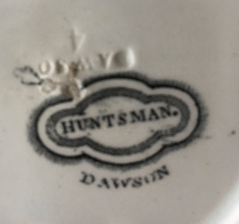 Antique English Dawson & Co Huntsman Cup and Saucer Circa | Etsy