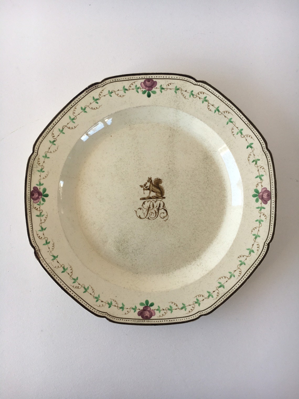 Antique 18th Century Turner Hand Painted Creamware Plate With | Etsy