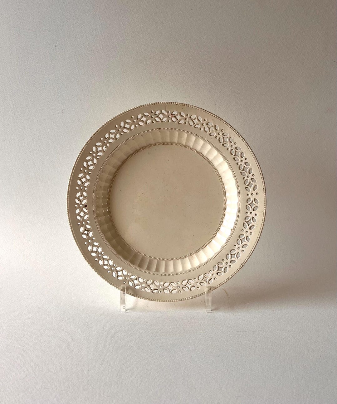 Antique Creamware Leeds Plate, 18th Century - Etsy