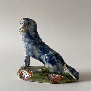 18th C Delft Polychrome Faience Dog Figurine - Etsy