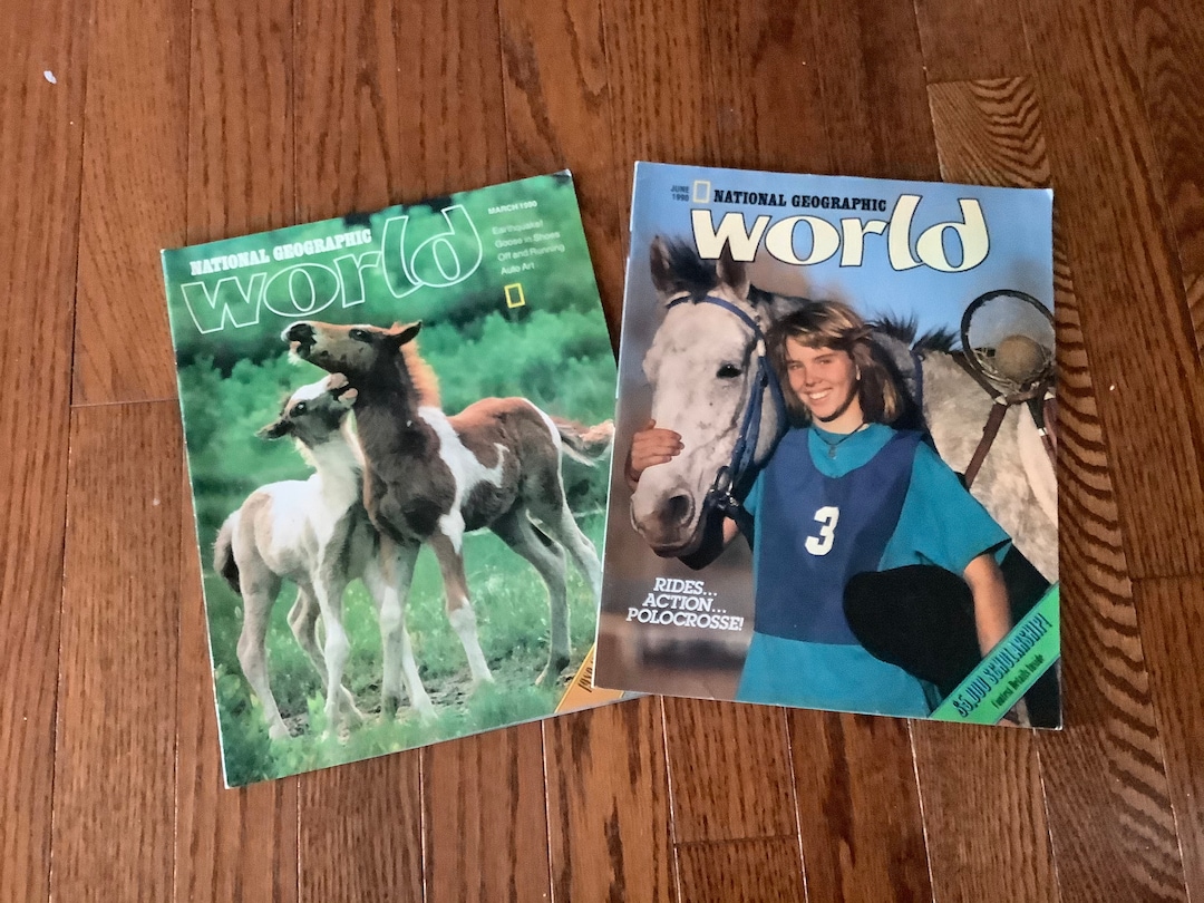 Kids National Geographic Magazine World 1990 - Etsy
