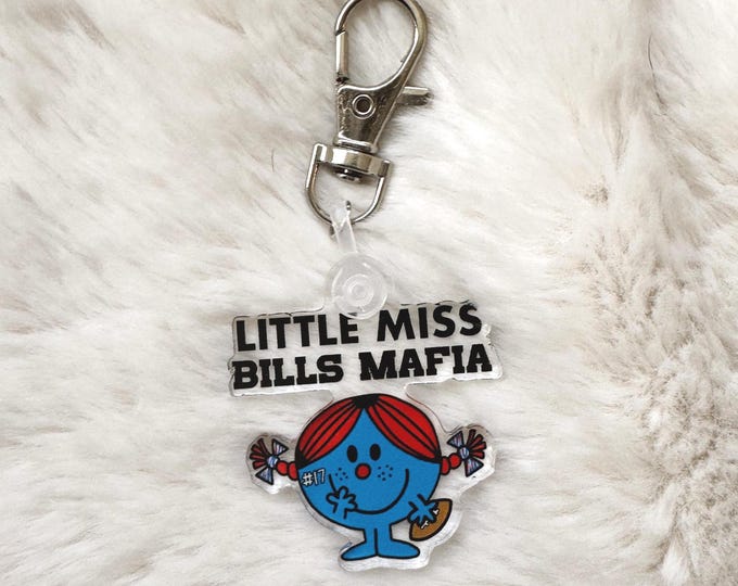 MINI Little Miss Bills Mafia Acrylic Keychain | Buffalo Bills Charm - Etsy