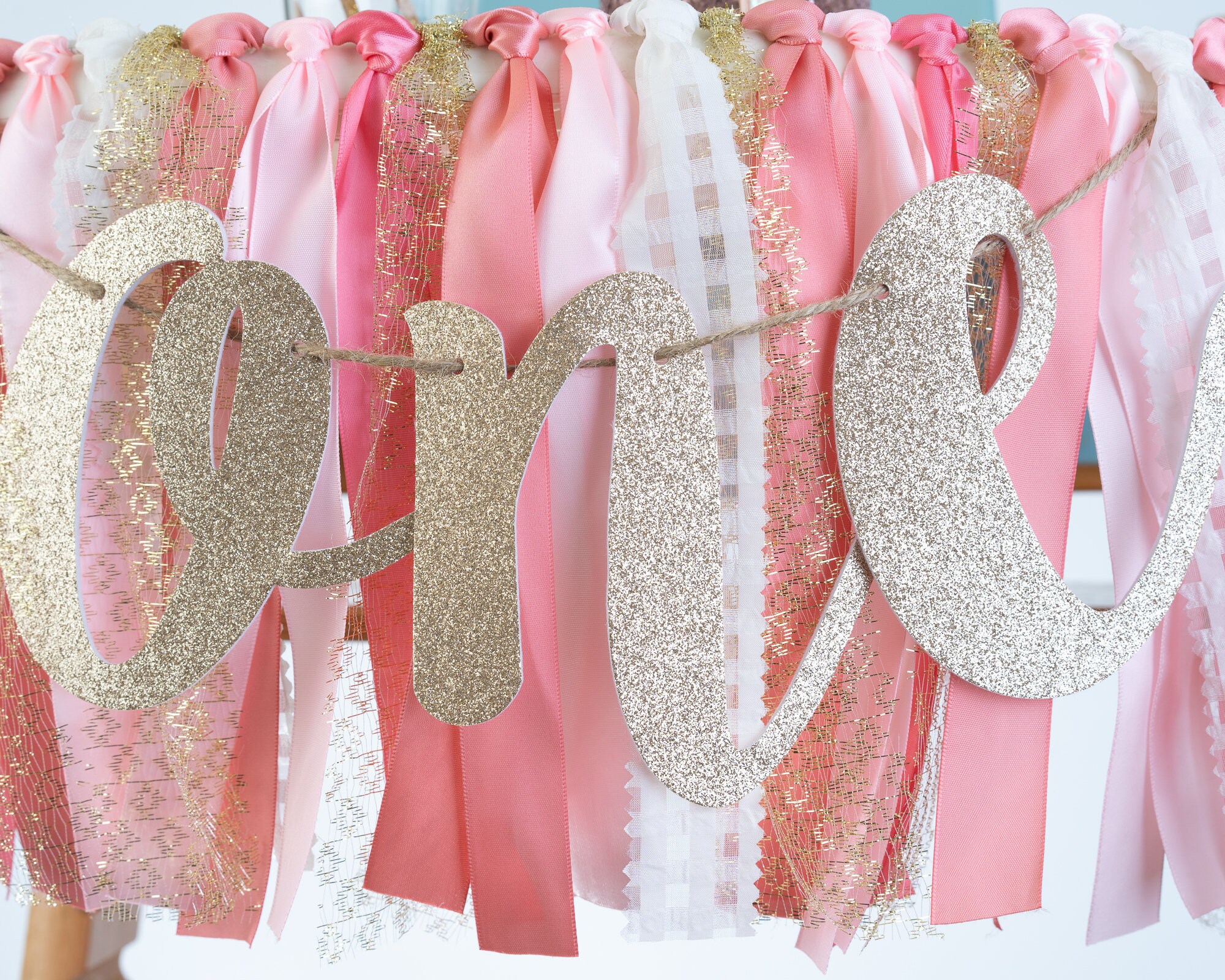 Baby Girl 1st Birthday Little Princess High Chair Premium Decoration ...