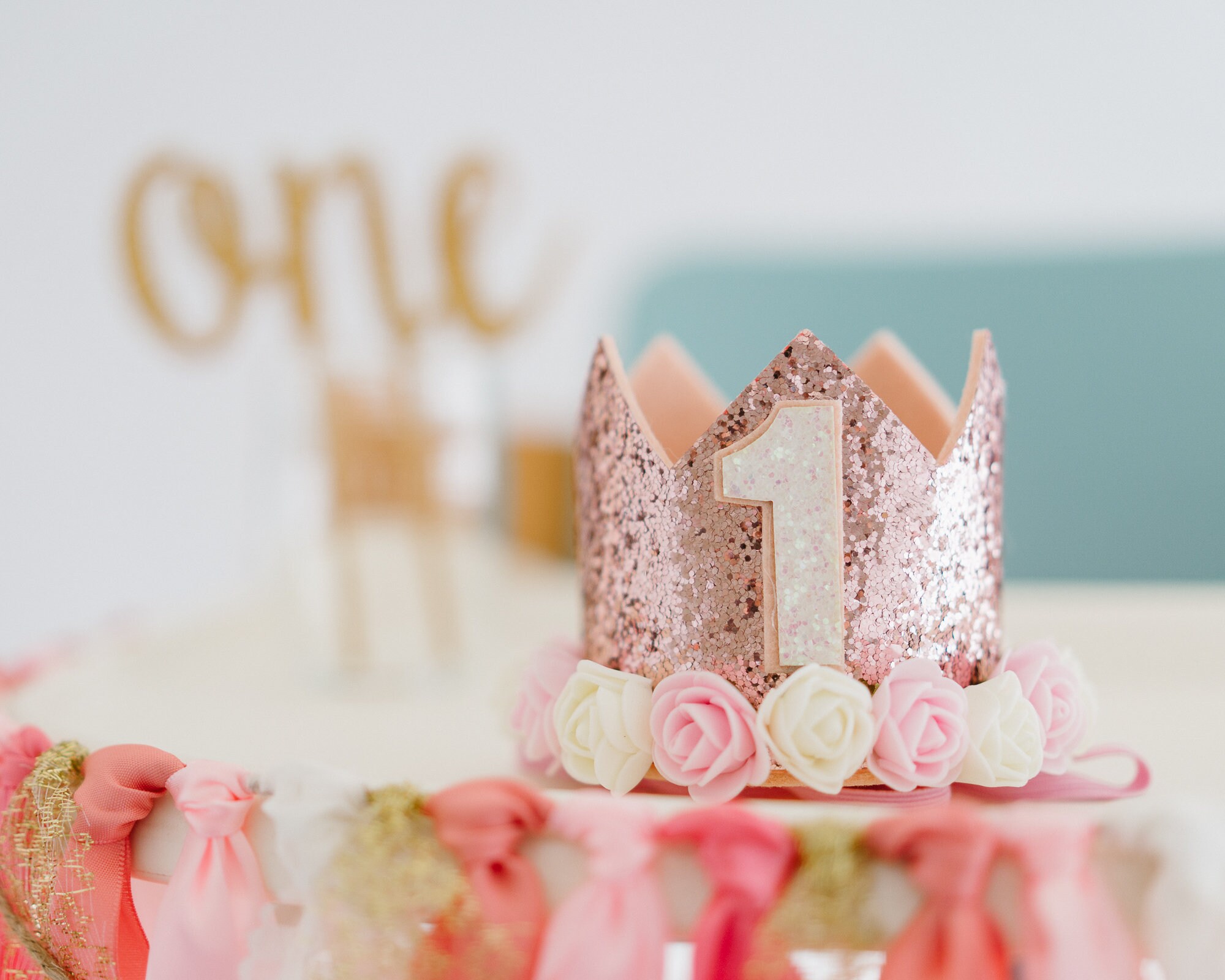 Baby Girl 1st Birthday Little Princess High Chair Premium Decoration ...