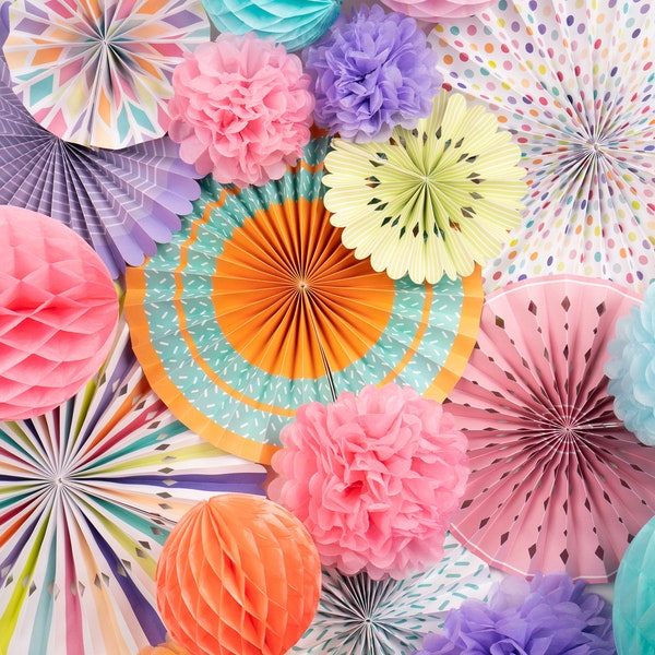 Paper Fans - Etsy