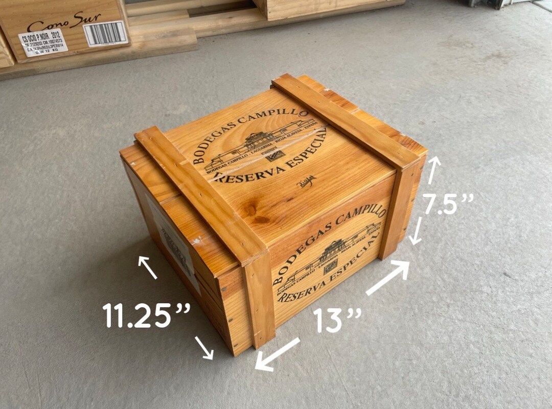 Wood Wine Boxes/crates (with LIDS) - Please See Additional Pictures ...
