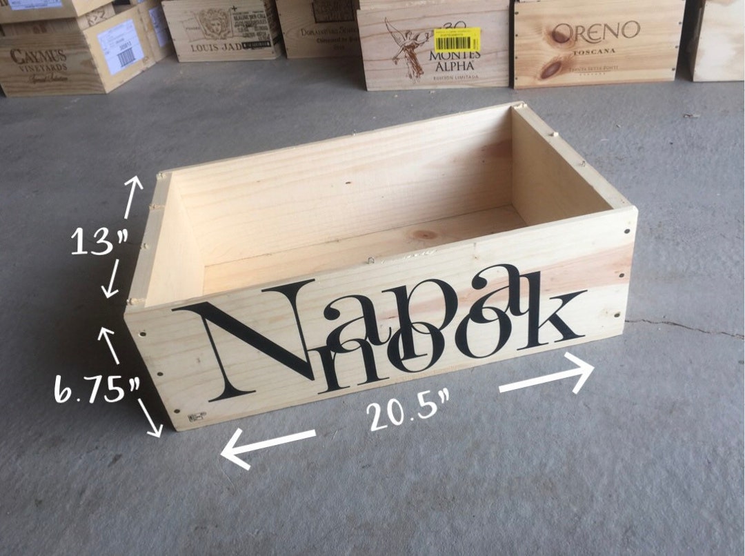12 Bottle Wood Wine Box Crate Rustic Decor Wedding Accessories Wine Box ...