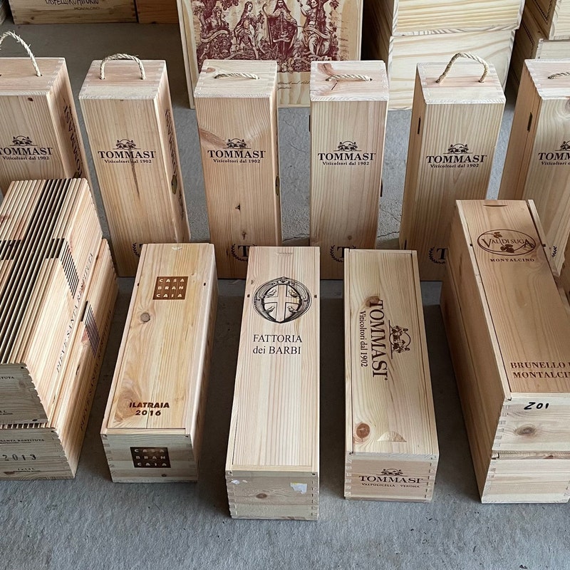 Wood Wine Box - Etsy