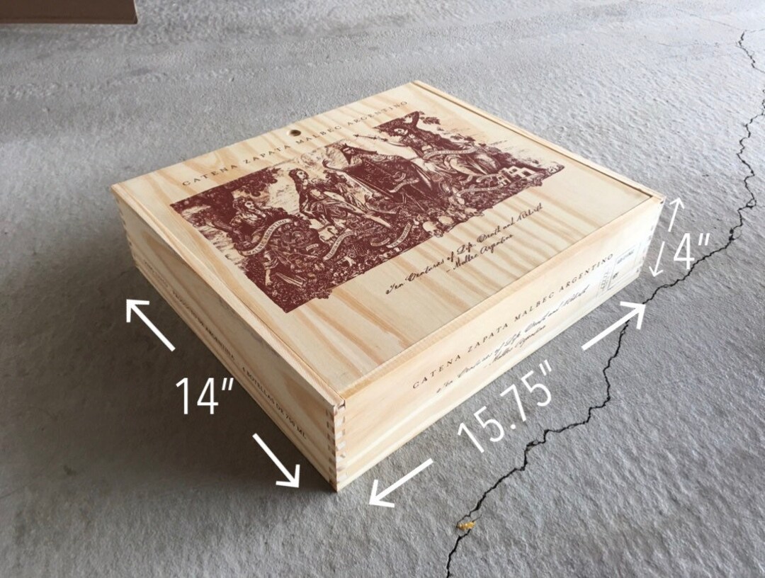 Slid Open-up Lid Wood Wine Box Crate Rustic Decor Wedding Accessories ...