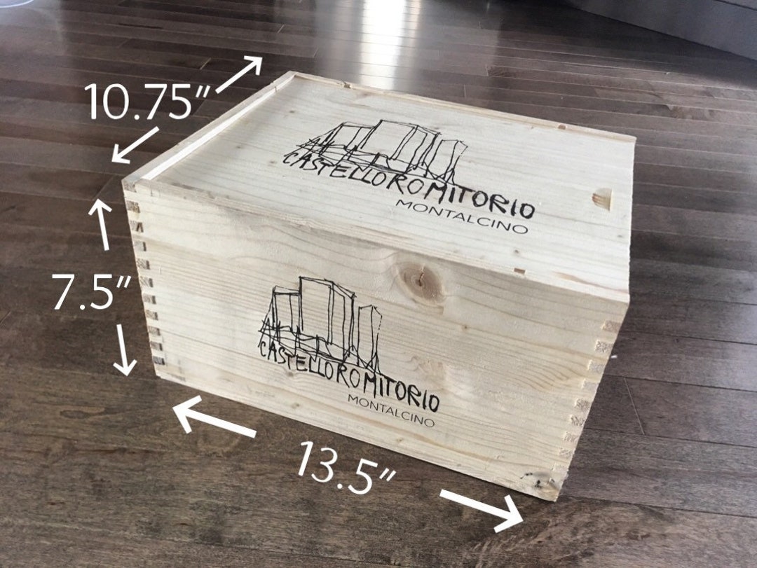 Sliding Lids Wood Wine Box Crate Rustic Decor Wedding Accessories Wine ...