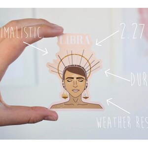 Libra Sticker Design Vinyl Sticker for Water Bottles and More Original ...