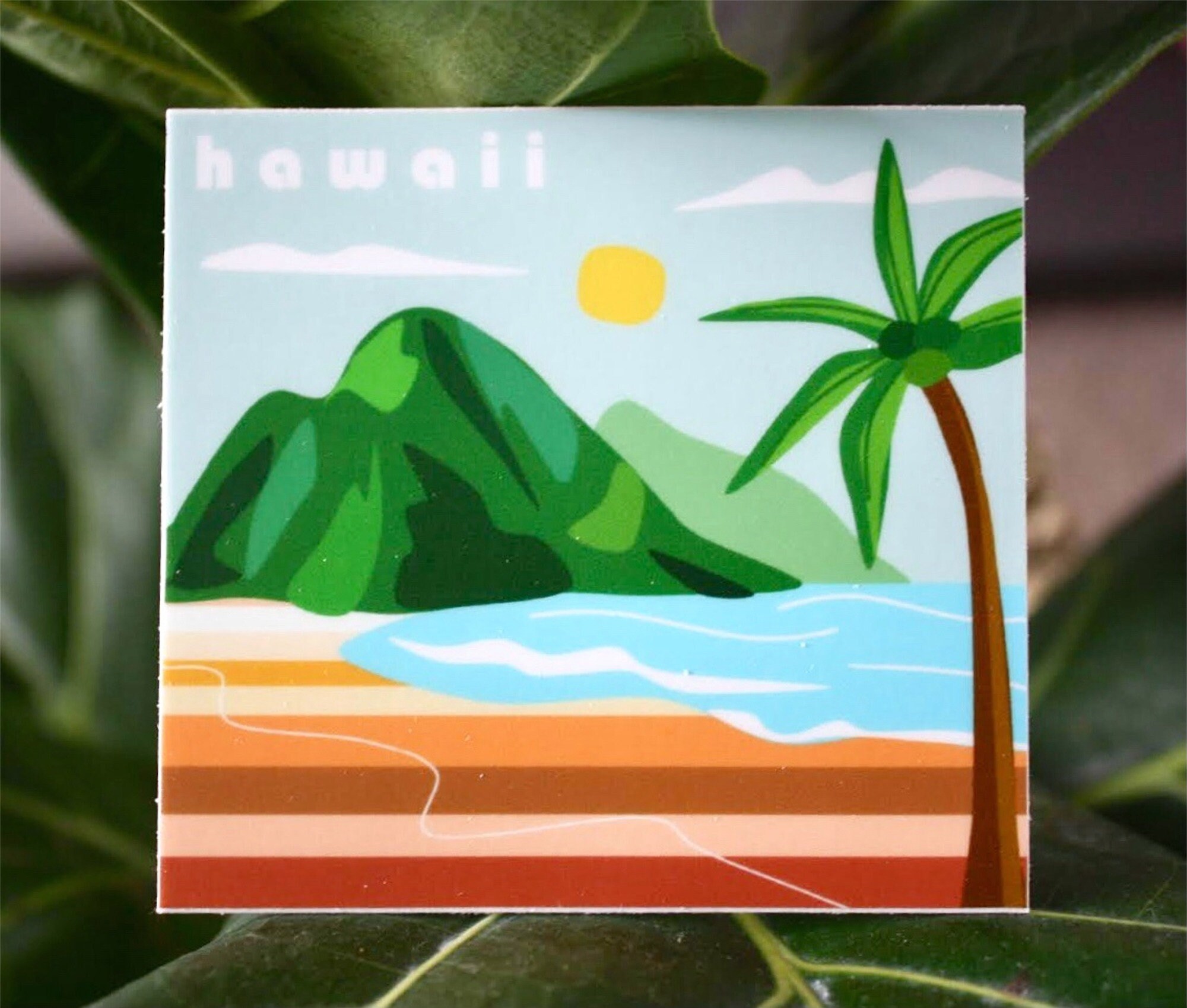 Sticker Hawaii Design Vinyl Sticker for Water Bottles and More Ocean ...