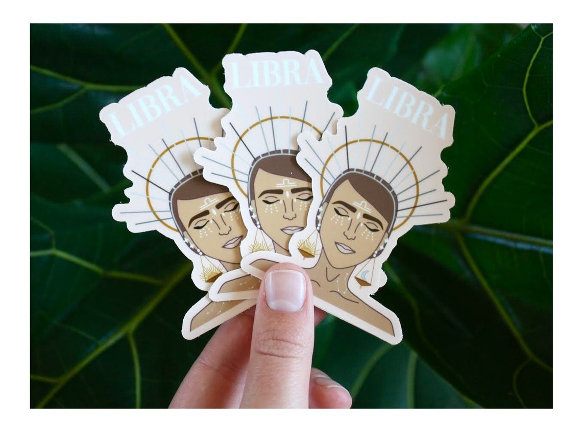 Libra Sticker Design Vinyl Sticker for Water Bottles and More Original ...