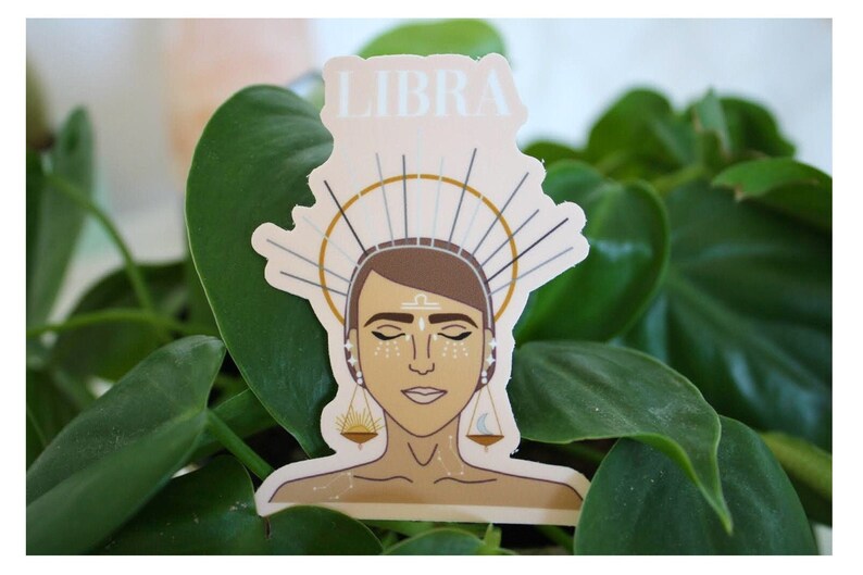 Libra Sticker Design Vinyl Sticker for Water Bottles and More Original ...