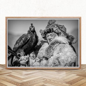 Eagles Hunter Poster, Eagle Hunters Mongolia, Golden Eagle Wall Art ...